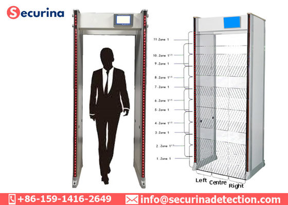 Walk Through Magnetometer Metal Detector Gate Security Check With 6 LED ...