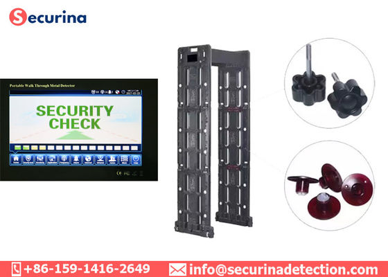 Walk Through Magnetometer Metal Detector Gate Security Check With 6 LED ...