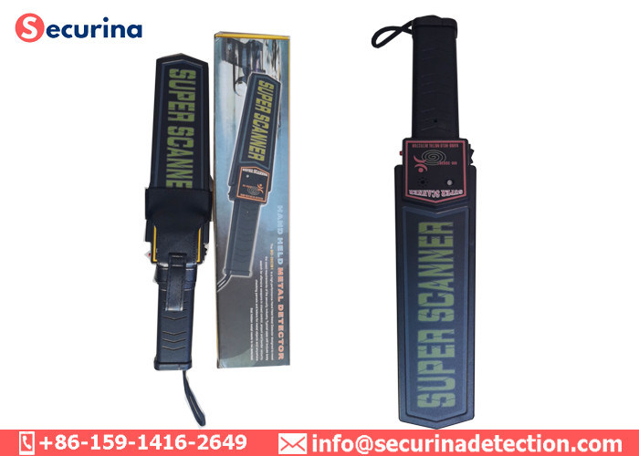 High Precision Wand Hand Held Metal Detector Security Check Black With ...
