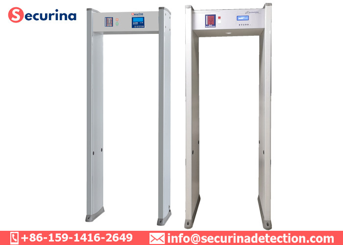 4inch LCD Screen Metal Walk Through Security Detector 6 Zones 200 ...