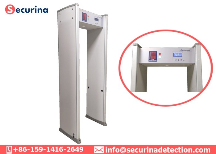 4inch LCD Screen Metal Walk Through Security Detector 6 Zones 200 ...