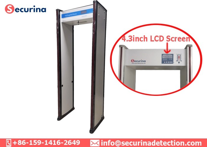 15 Watt Walk Through Body Scanner , Door Frame Metal Detector 2 Years ...