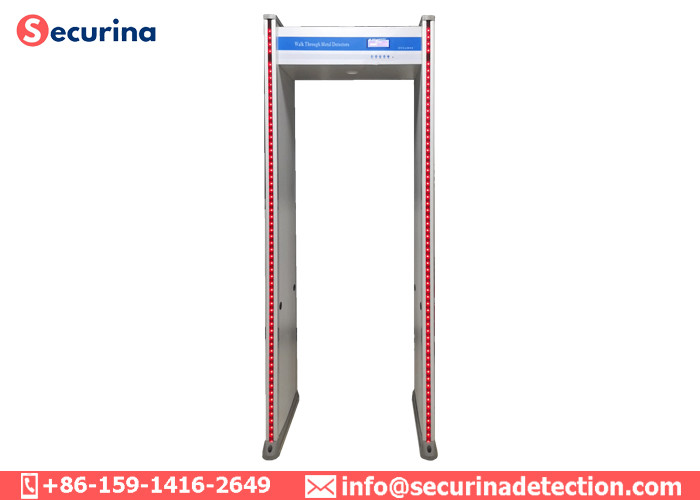 Audio LED Alarm Metal Detector Security Gate Eight Detection Areas For ...