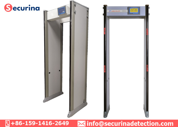 33 Detect Zones Walk Through Metal Detector Scanner Gate With LED Side ...