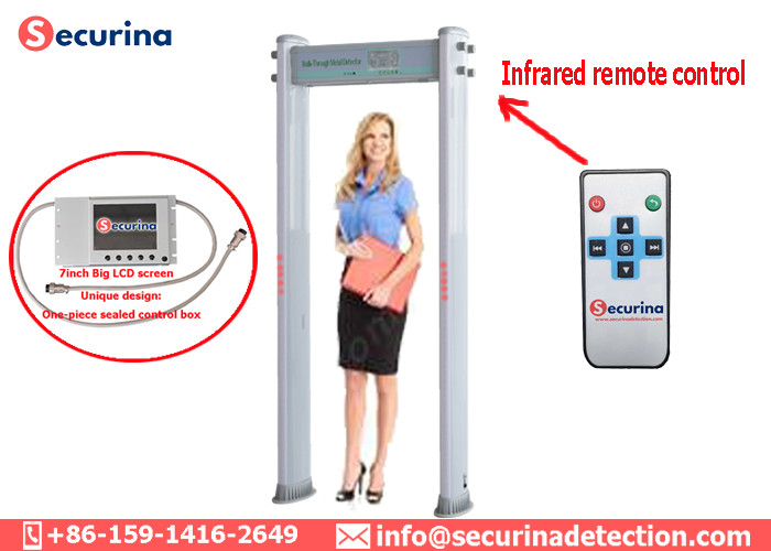 Intelligent 8 16 24 Zones Pass Through Metal Detector For Large Public ...