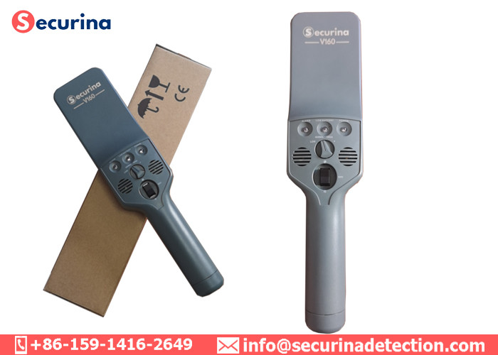 Two Areas Speakers Security Metal Detector Wand Low Battery With LED ...