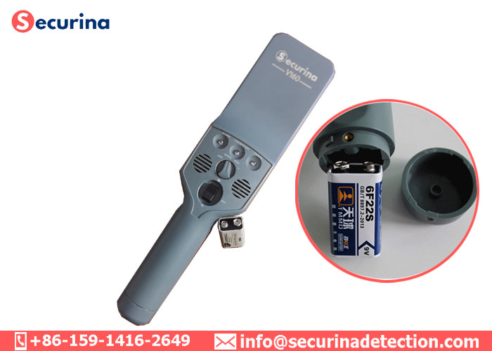 Sound / Light Alarm Metal Hand Held Security Detector Anti Throw ABS CE ...