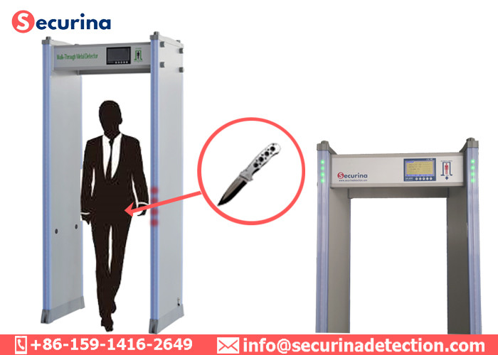 IP65 Waterproof Walk Through Body Scanner Door Gate 45 Zones For ...
