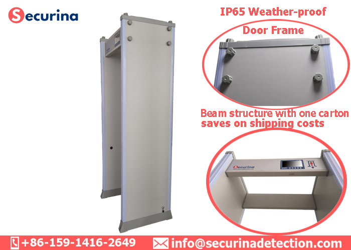 IP65 Waterproof Walk Through Body Scanner Door Gate 45 Zones For ...