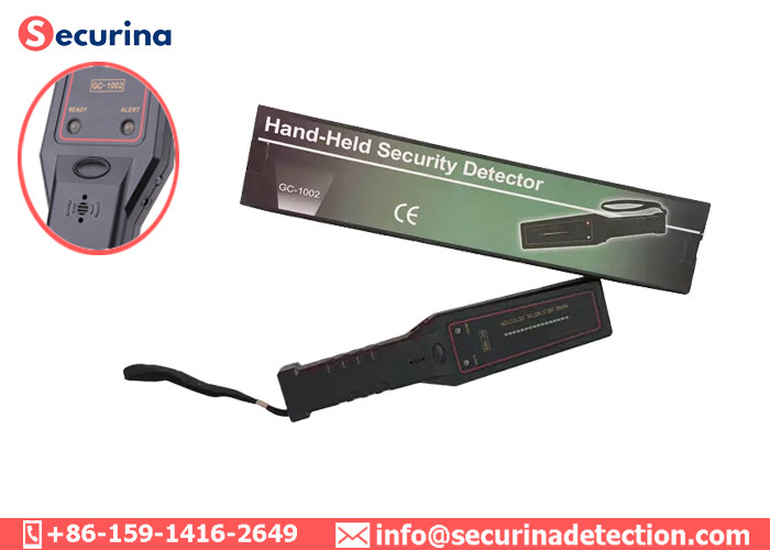 LED Lights Indicators Hand Held Metal Detector Super Scanner With 9V ...