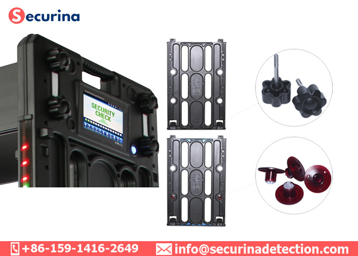 IP67 Waterproof Walk Through Security Detector Door Frame 7 Inch LCD Screen