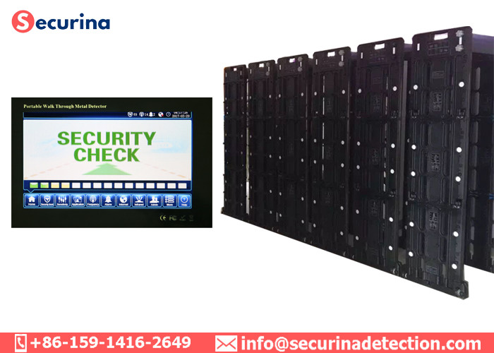 24 Detecting Zone Walk Through Body Scanner Arched Door Frame DC 12V/5A ...