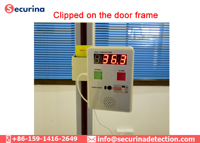 Voice Broadcase And LED Alarm Portable Body Temperature Thermal Scanner ...