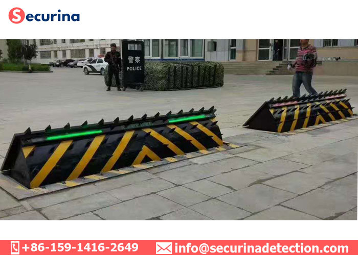 A3 Steel Security Traffic Control Hydraulic Road Blocker Spike Barrier ...