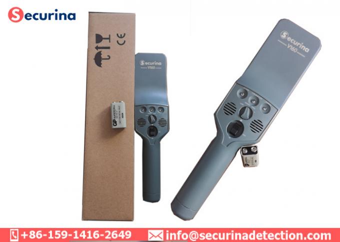 Two Areas Speakers Security Metal Detector Wand Low Battery With LED ...