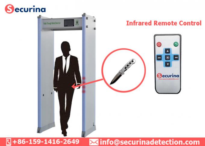 Infrared Remote Control Full Body Metal Detectors , Metal Detector Door ...