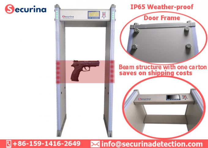 High End Security Gate Scanner , Metal Detector Walk Through Gate 60 Zones