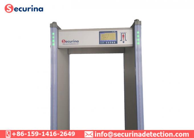 Walk Through Magnetometer Metal Detector Gate Security Check With 6 LED ...