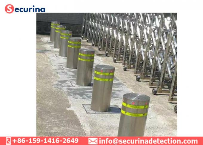 Remote Control Driveway Security Bollards, Car Park Security Posts with ...