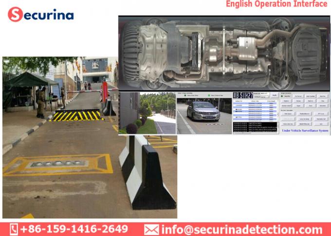 21in 24VDC Under Vehicle Screening System 100m With ALPR Camera